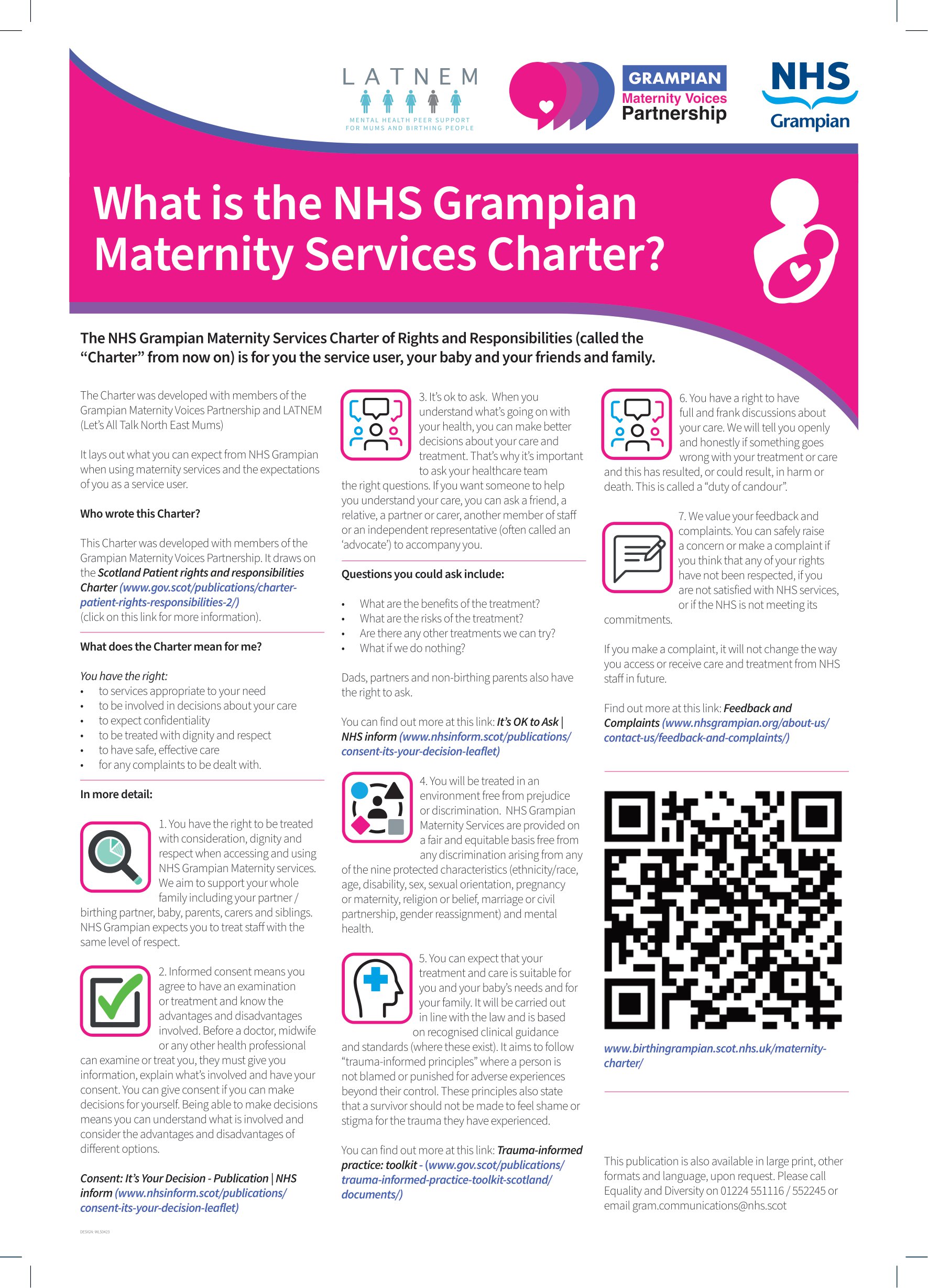 Maternity Charter - Birth in Grampian
